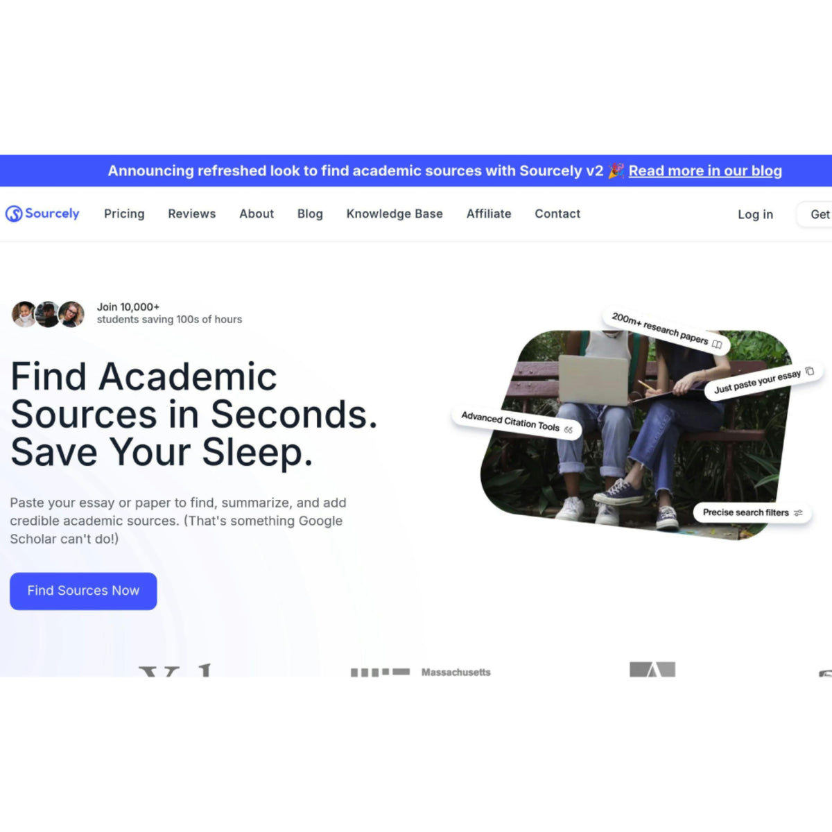 Sourcely – AI-Powered Academic Source Finder – Daidu.ai