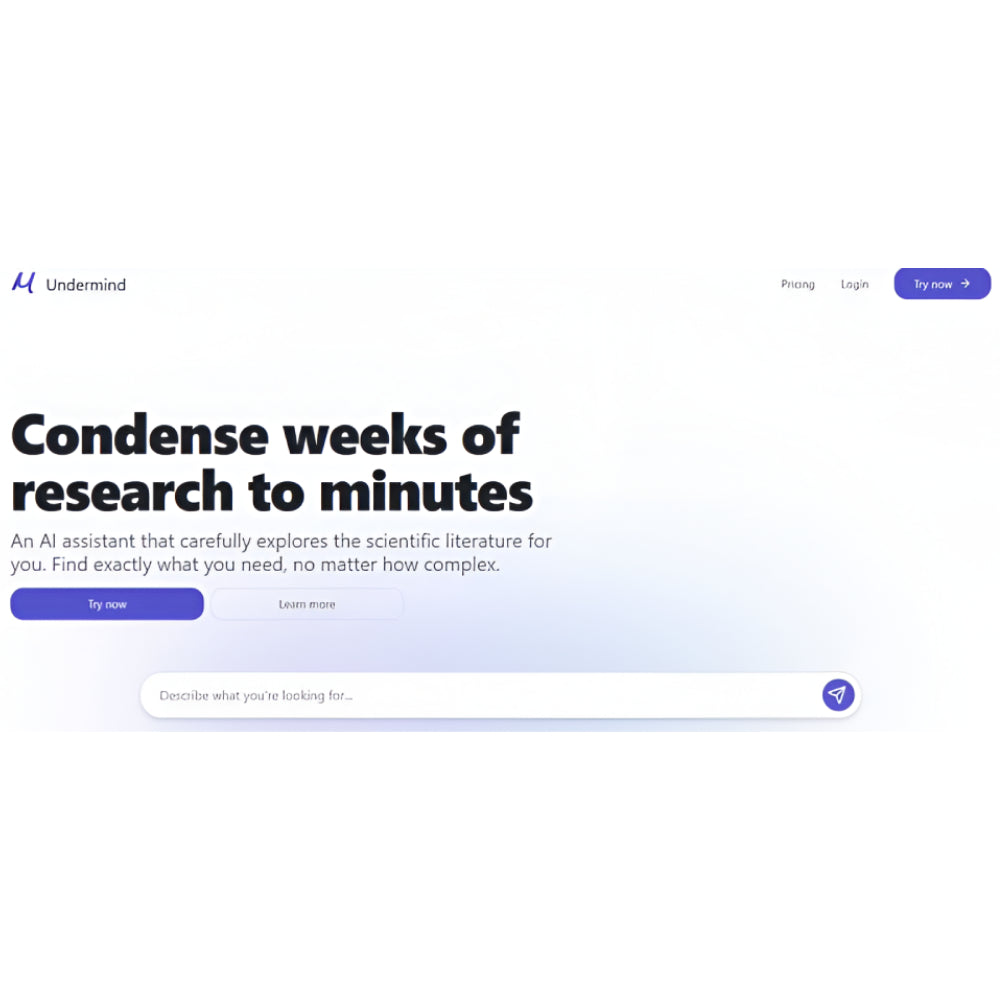 Undermind – AI-Powered Scientific Research Assistant – Daidu.ai