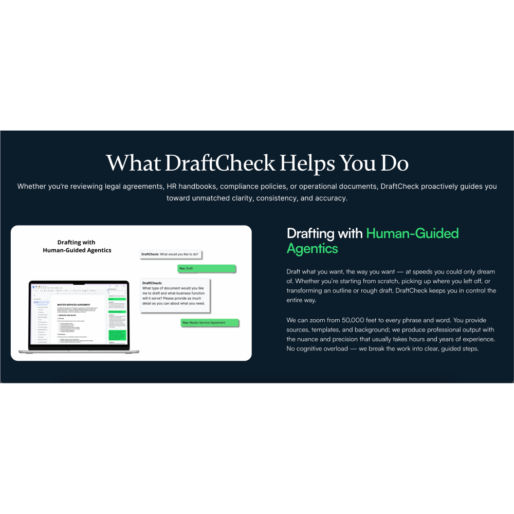 DraftCheck – AI-Powered Document Drafting & Review Assistant – Daidu.ai
