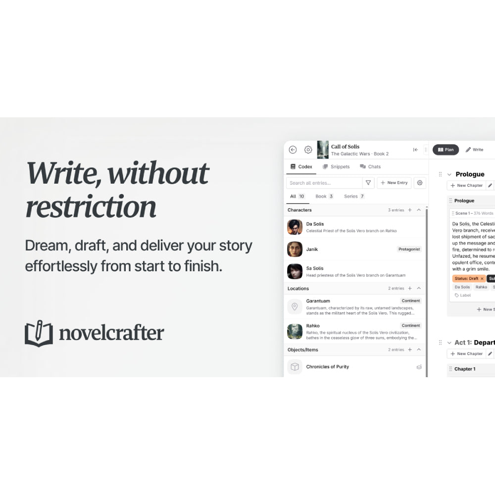 Novelcrafter – AI-Powered Novel Writing & Planning Platform – Daidu.ai