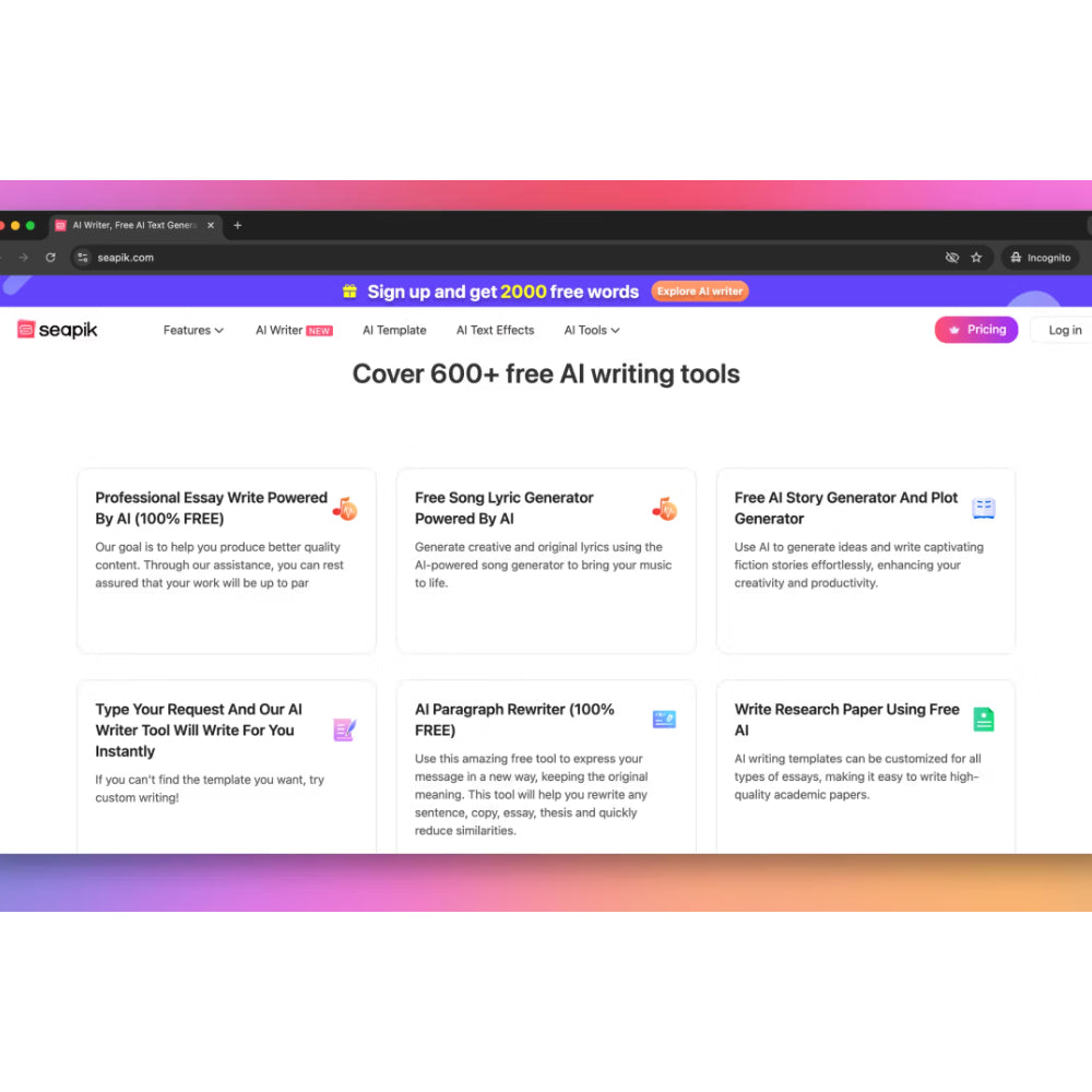 Seapik – AI Writer & Content Creation Platform – Daidu.ai