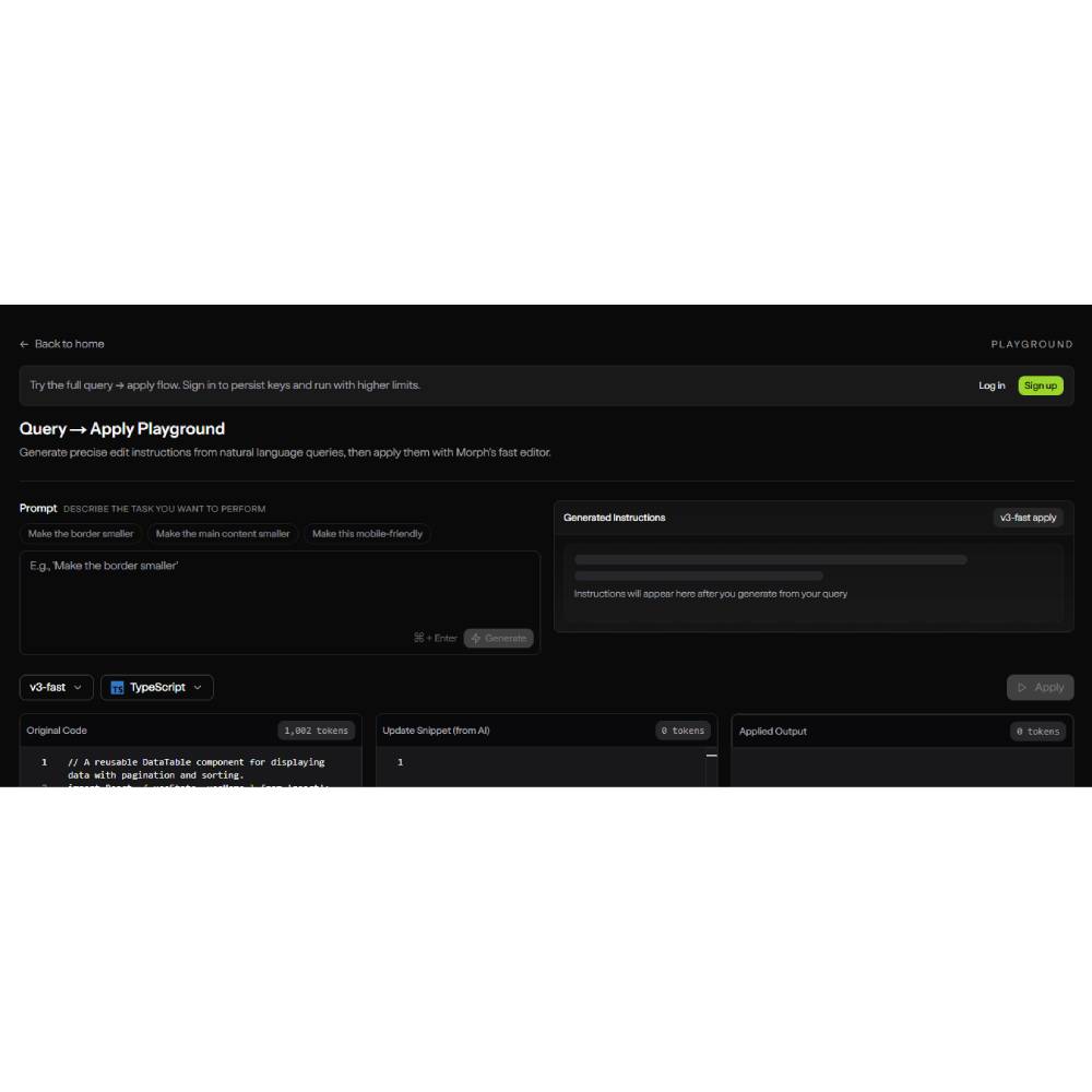 Morph – AI-Powered Code Transformation and Refactoring Engine – Daidu.ai
