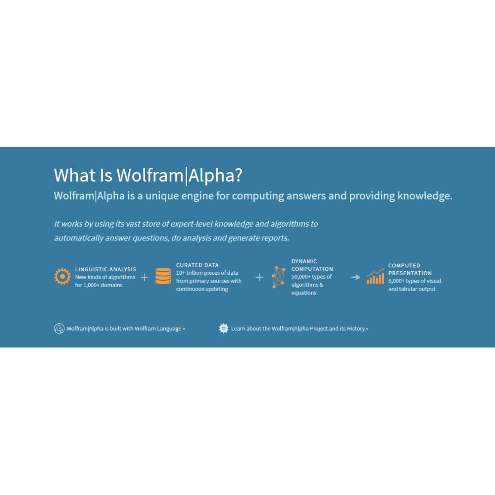Wolfram Alpha Intelligent Computational Knowledge Engine Daidu Ai