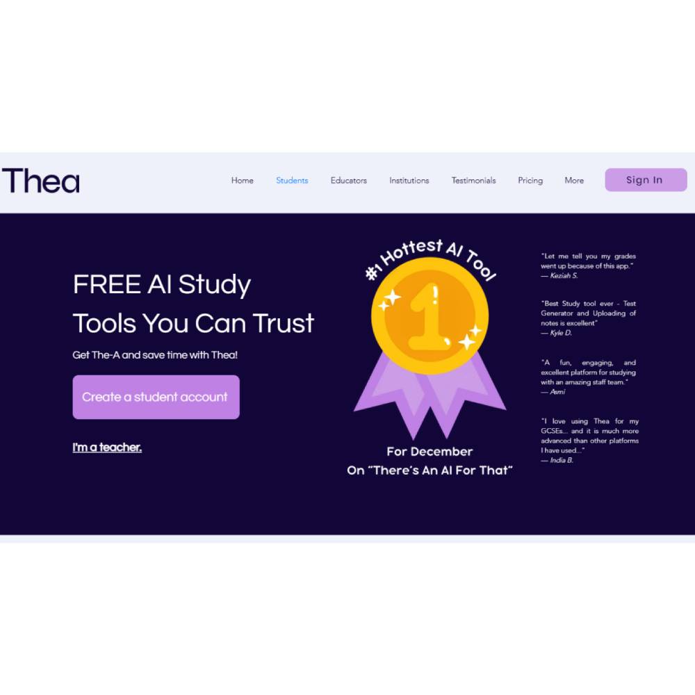 Thea — Interactive Study Assistant and Smart Revision Tool – Daidu.ai