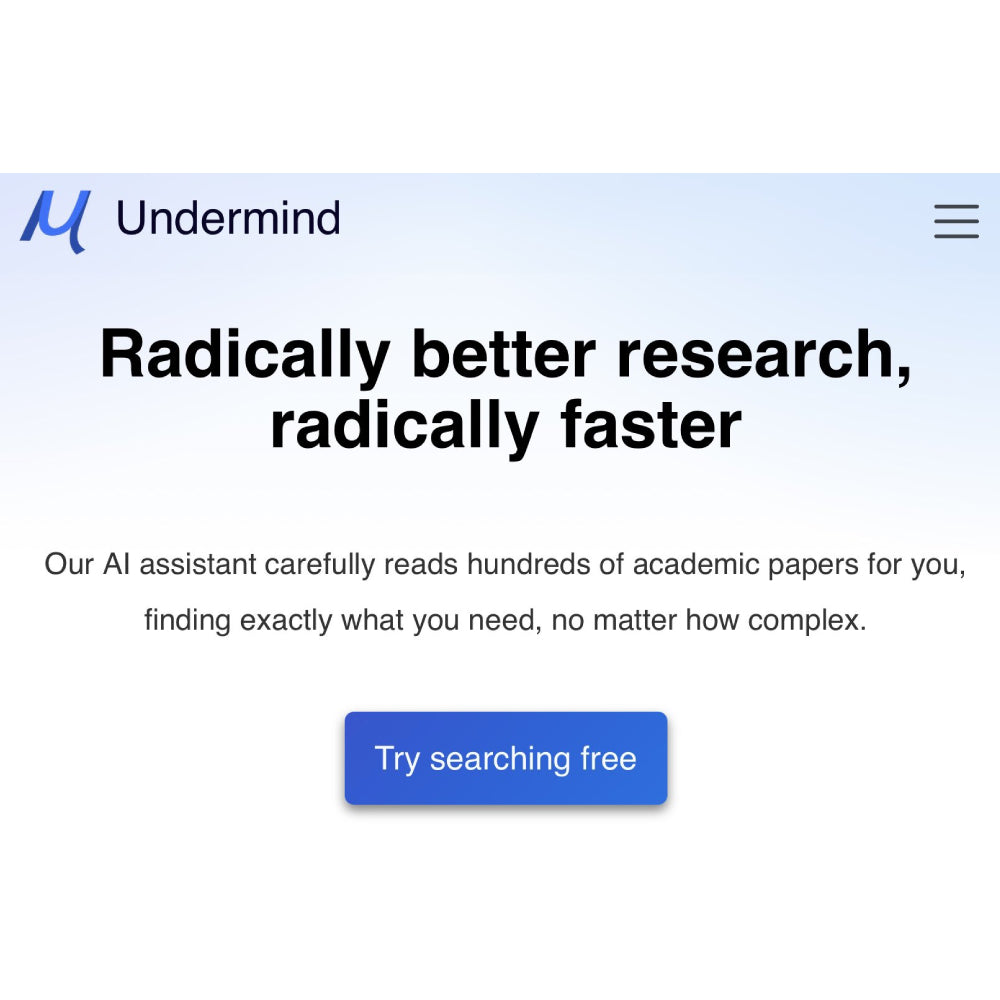 Undermind – AI-Powered Scientific Research Assistant – Daidu.ai