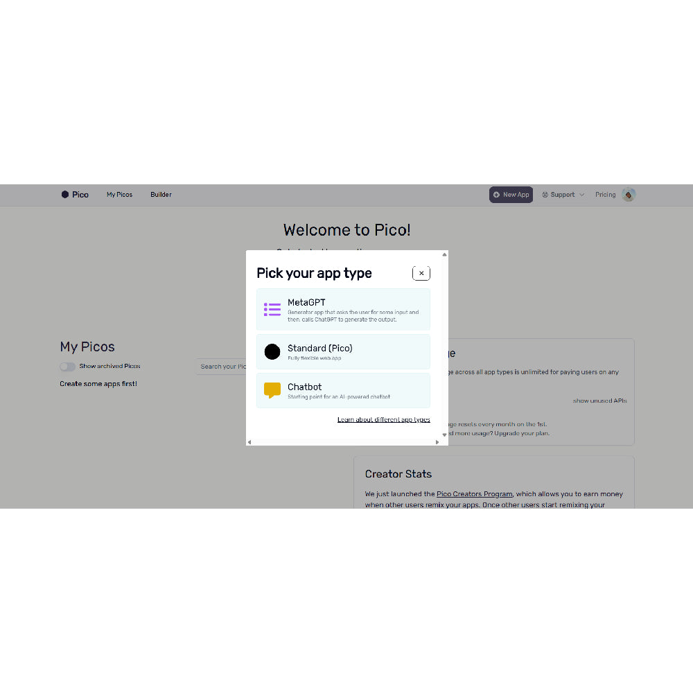 Pico – AI-Powered No-Code Mobile App Builder – Daidu.ai