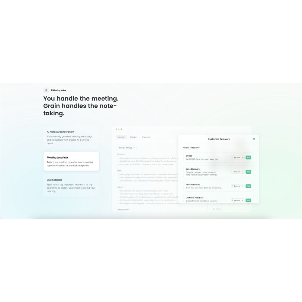 Grain AI – AI-Powered Meeting Intelligence Platform – Daidu.ai