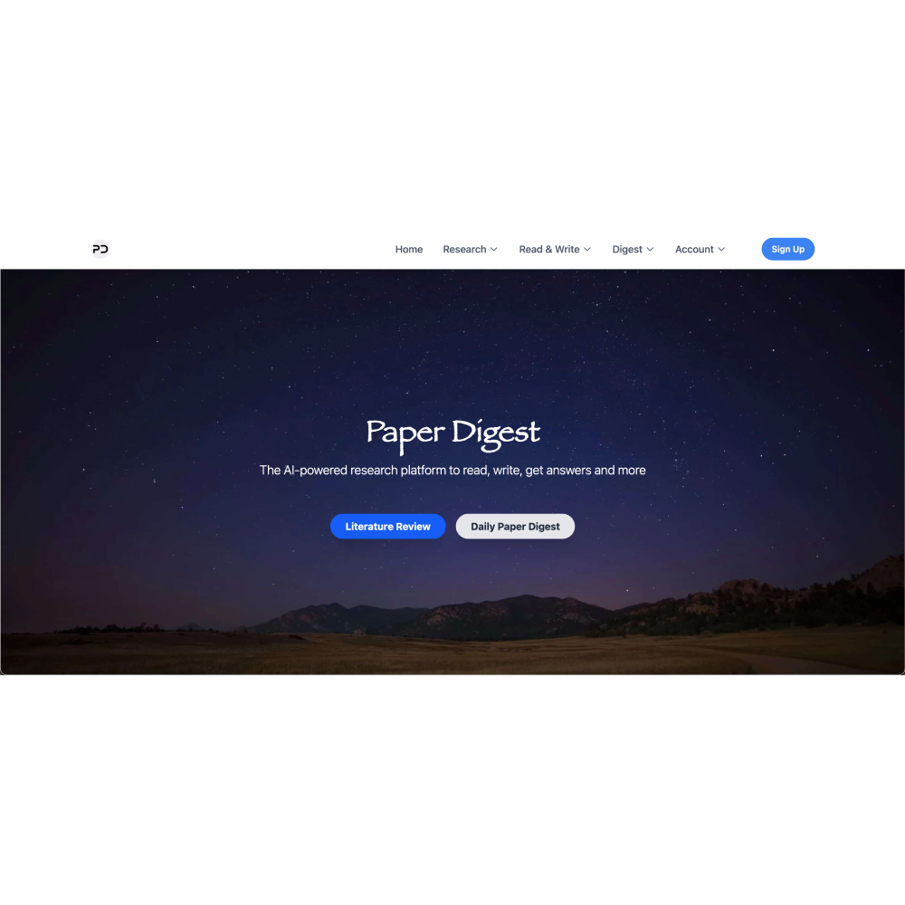 Paper Digest Ai Powered Academic Research Assistant Daidu Ai