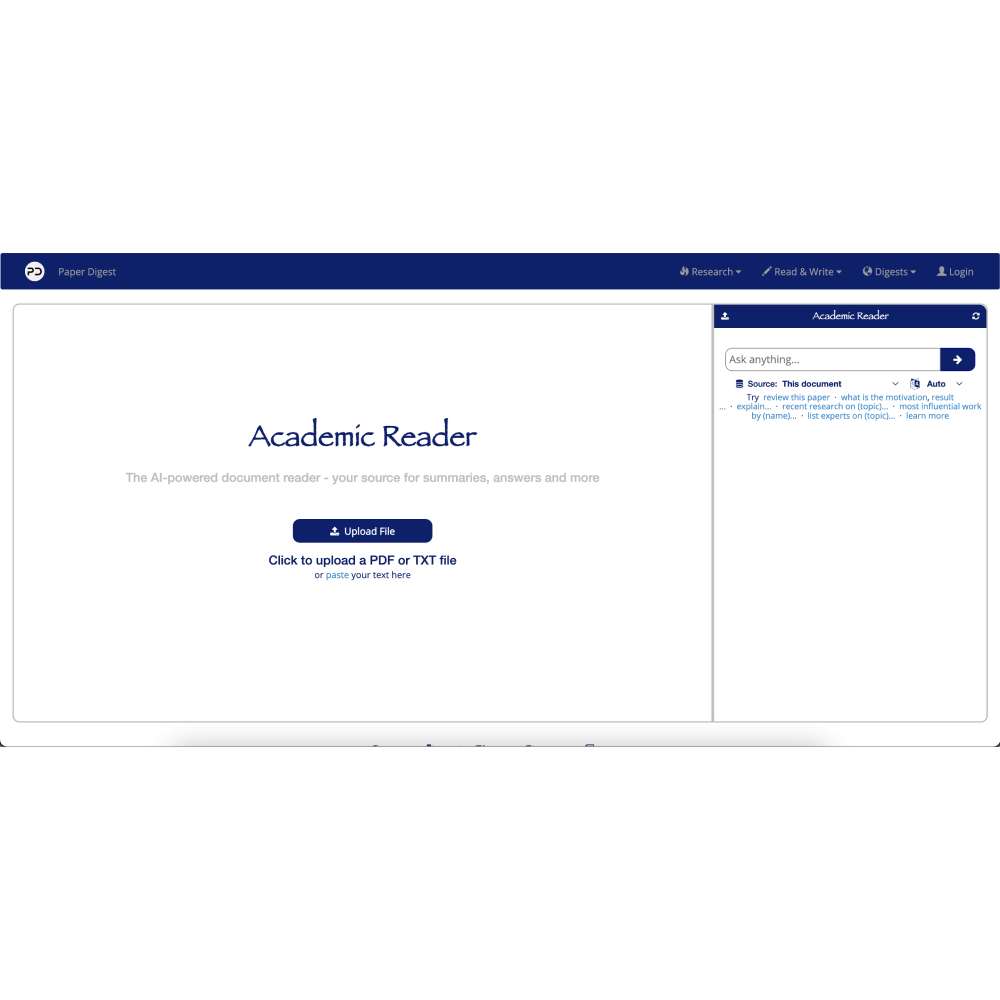 Paper Digest – AI-Powered Academic Research Assistant – Daidu.ai